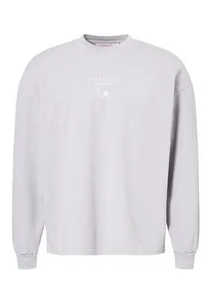 PELLADOR Nutmeg Long-sleeve Cotton T-shirt - Grey