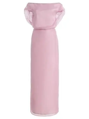 Staud Larissa Silk Maxi Dress - Pink