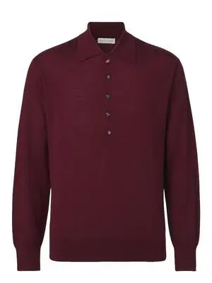 Dries Van Noten Wool Polo Sweater - Red