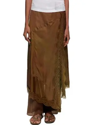 Bimba Y Lola Textured Skort - Brown