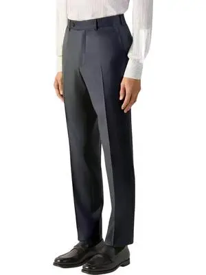 Zegna Dark Trofeo Selection Wool Suit - Blue