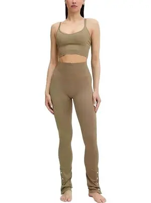 CASALL Ribbed Leggings - Brown