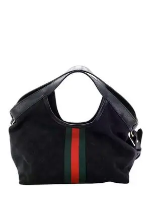 Gucci Giglio Gg Canvas Small Tote Bag - Black