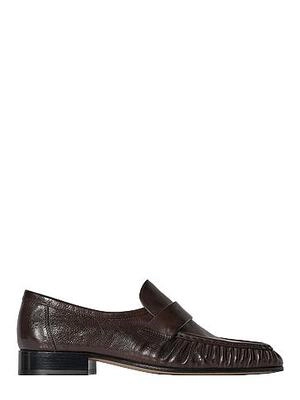 THE ROW Soft Loafer - Deep Brown