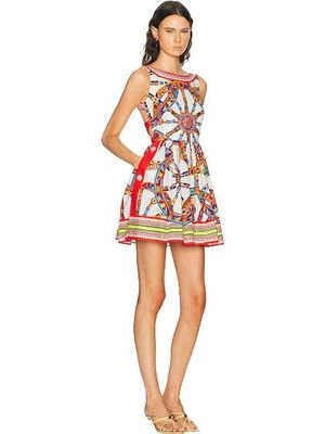 Dolce & Gabbana Heavy Poplin Carretto Print Mini Dress - Multicolor