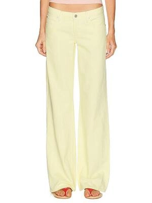 FRAME Wide Leg Jeans - Limoncello
