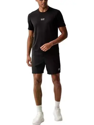 EA7 Logo-print T-shirt - Black