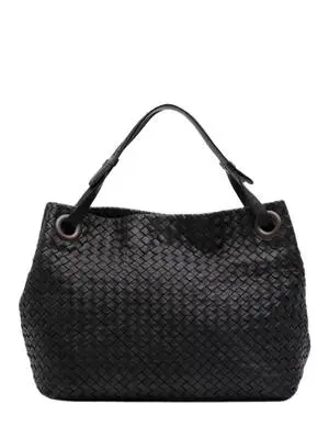 Bottega Veneta 2012-2026 Medium Nappa Intrecciato Garda Tote Bag - Black