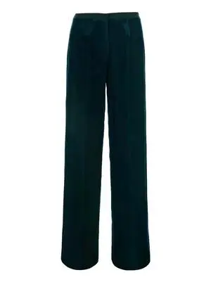 FORTE_FORTE Corduroy-effect Straight Trousers - Blue