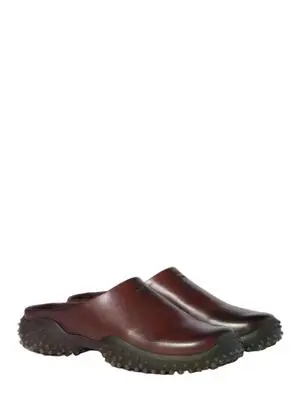 Miu Miu Leather Mules Brown