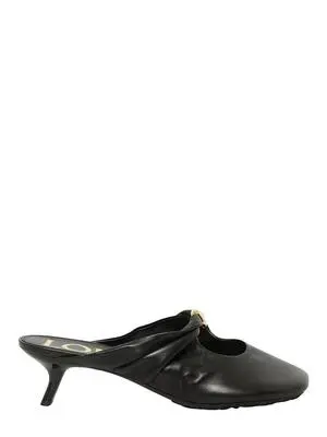 Loewe Pebble Soft Mules - Black