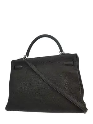 Hermès 2008 32 Kelly Retourne Two-way Handbag - Black
