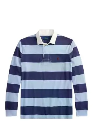 Polo Ralph Lauren Rugby Striped Polo Shirt - Blue
