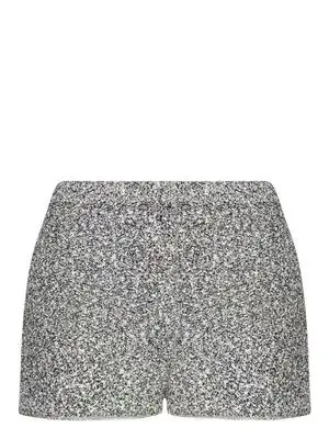 Tory Burch Bouclé Mini Shorts - Grey