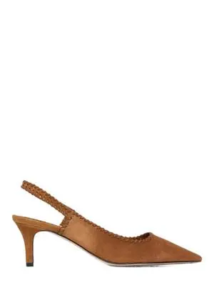 Cinq À Sept Sylvie Braided-trim Slingback Pumps - Brown