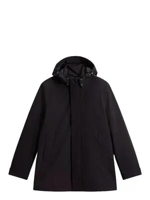 Woolrich Hooded Padded Short Coat - Black
