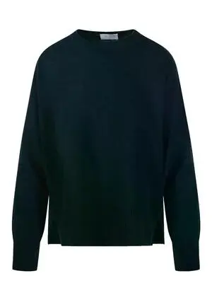 BEYOU Ribbed-knit Crew-neck Sweater - Green