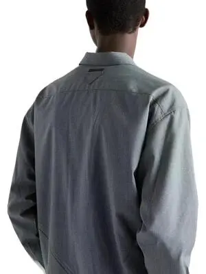 Prada Wool Zipper Shirt - Grey