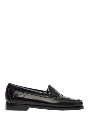 G.H.BASS Weejuns Heart-patch Penny Loafers - Black