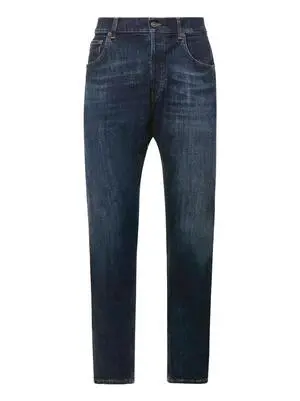 DONDUP Faded Whiskered Jeans - Blue
