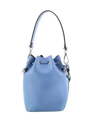 Fendi Mon Tresor Leather Mini Bucket Bag - Blue