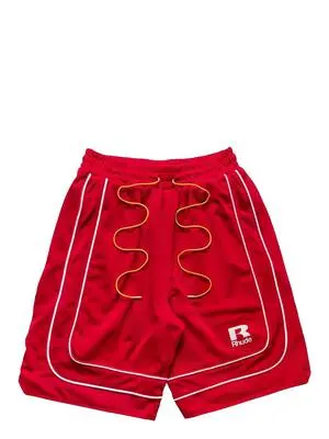 Rhude Contrast Piping Mesh Shorts - Red