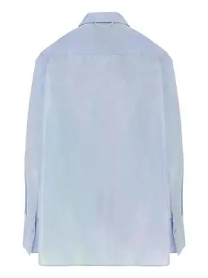 Carven Oversized Silk Shirt - Blue