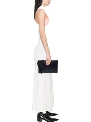 Prada 2016-2026 Saffiano Wristlet Clutch Bag - Black