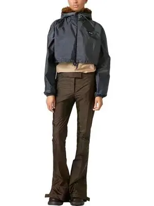 Miu Miu Technical Fabric Pants - Brown