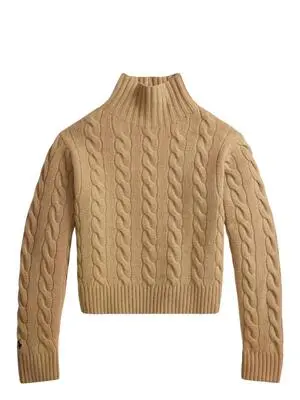 Polo Ralph Lauren Cable-knit High-neck Sweater - Neutrals