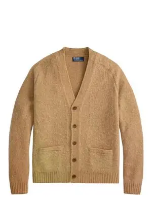Polo Ralph Lauren V-neck Cardigan With Elbow Patches - Neutrals