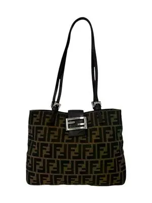Fendi 2000-2010 Zucca Canvas Tote Bag - Brown