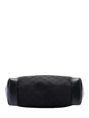 Gucci Gg Canvas Web Crossbody Bag - Black