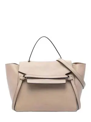 Celine 2015 Mini Leather Belt Satchel - Neutrals