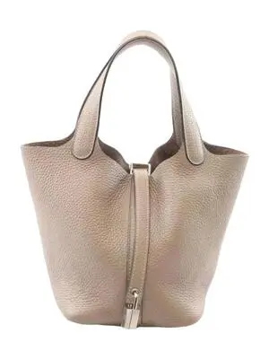 Hermès Taurillon Clemence Picotin Lock Tote Bag - Neutrals