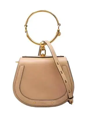 Chloé Nile Leather Bracelet Satchel - Neutrals