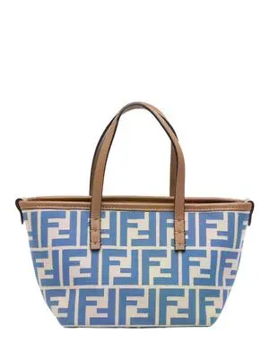 Fendi Mini Zucca Jacquard Roll Satchel - Blue