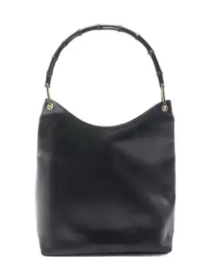 Gucci 2000s Bamboo Shoulder Bag - Black