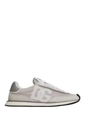 Dolce & Gabbana Mixed-material Dg Cushion Sneakers Sneakers - Grey