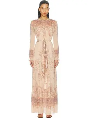 Zimmermann Valiant Sheath Dress In . Also - Peach