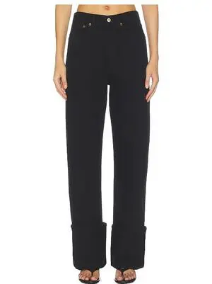 AGOLDE Big Cuff Jean In . Also - Black