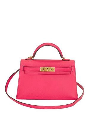 FWRD RENEW Hermes Epsom Kelly 20 Handbag - Fuchsia