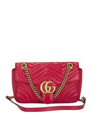 FWRD RENEW Gucci Gg Marmont Shoulder Bag - Red