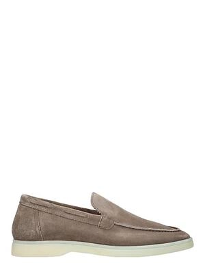 AURELIEN Yacht Suede Loafers - Grey Mid