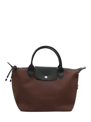 Longchamp Le Pliage Energy Recycled Nylon Handbag With Shoulder Strap - Cocoa