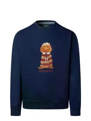 HACKETT LONDON Heritage Harry Embroidered Sweatshirt - Blue