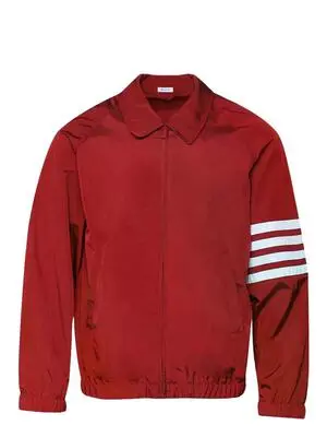Thom Browne Shiny Ripstop 4-bar Track Jacket - Red