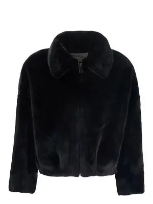 VALENTINI 1972 Zip-up Faux-fur Jacket - Black