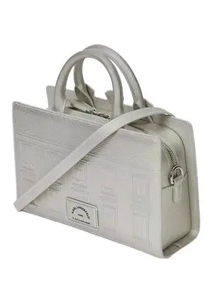 Karl Lagerfeld Rue St-guillaume Maison Satchel Bag - Silver