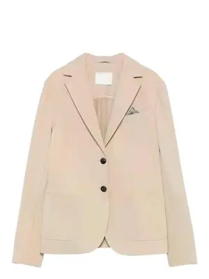 CIRCOLO 1901 Single-breasted Notched-lapel Jacket - Neutrals